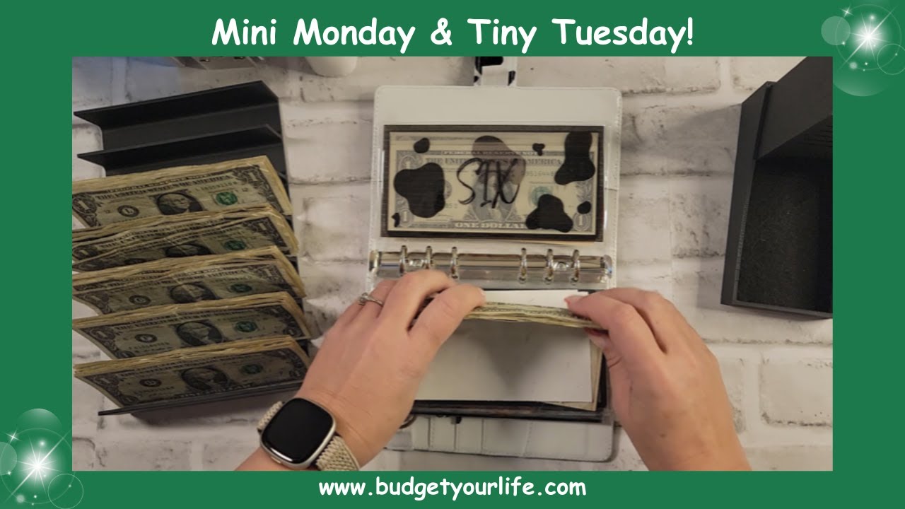 Mini Monday AND Tiny Tuesday | Cash Stuffing | Saving Money - YouTube