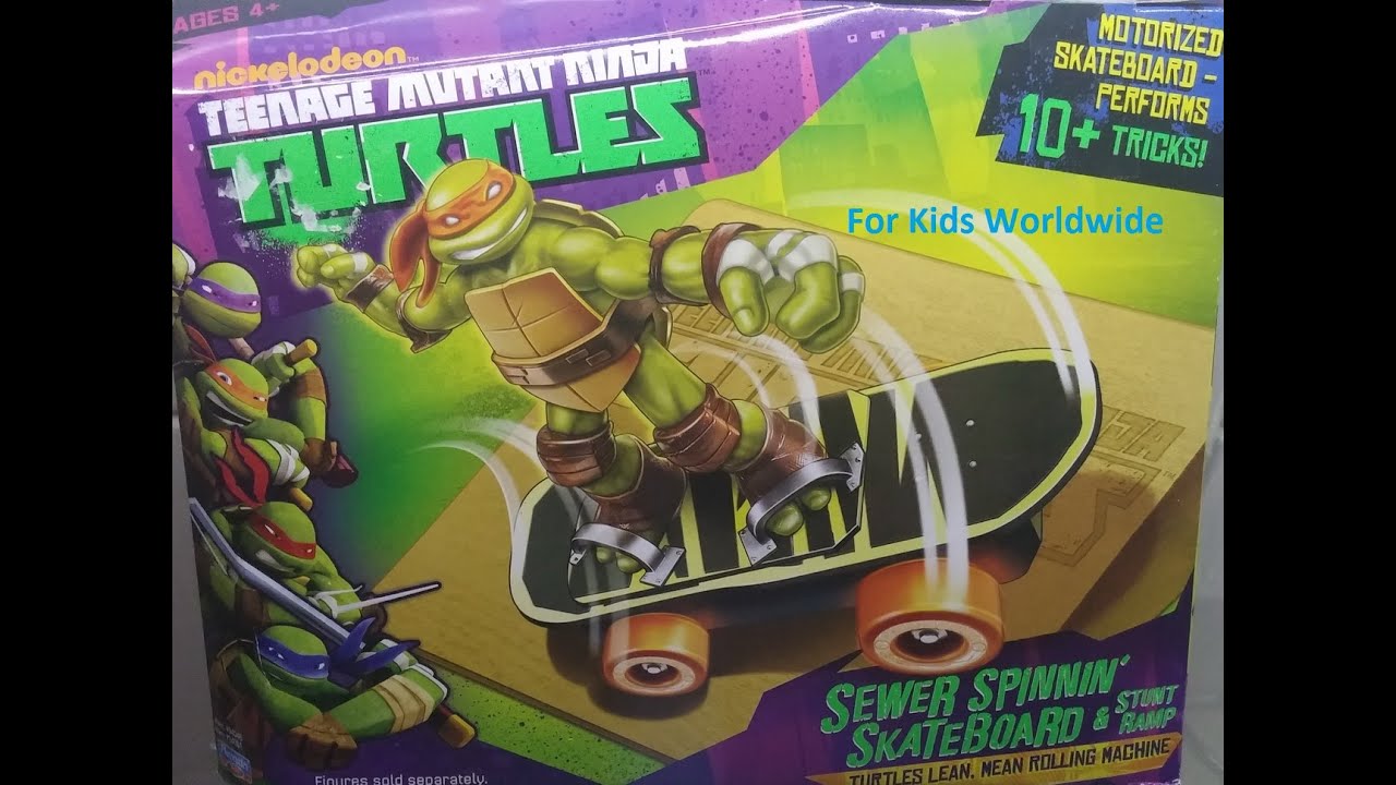 Teenage Mutant Ninja Turtles Sewer Spinnin' Skateboard and Stunt Ramp ...