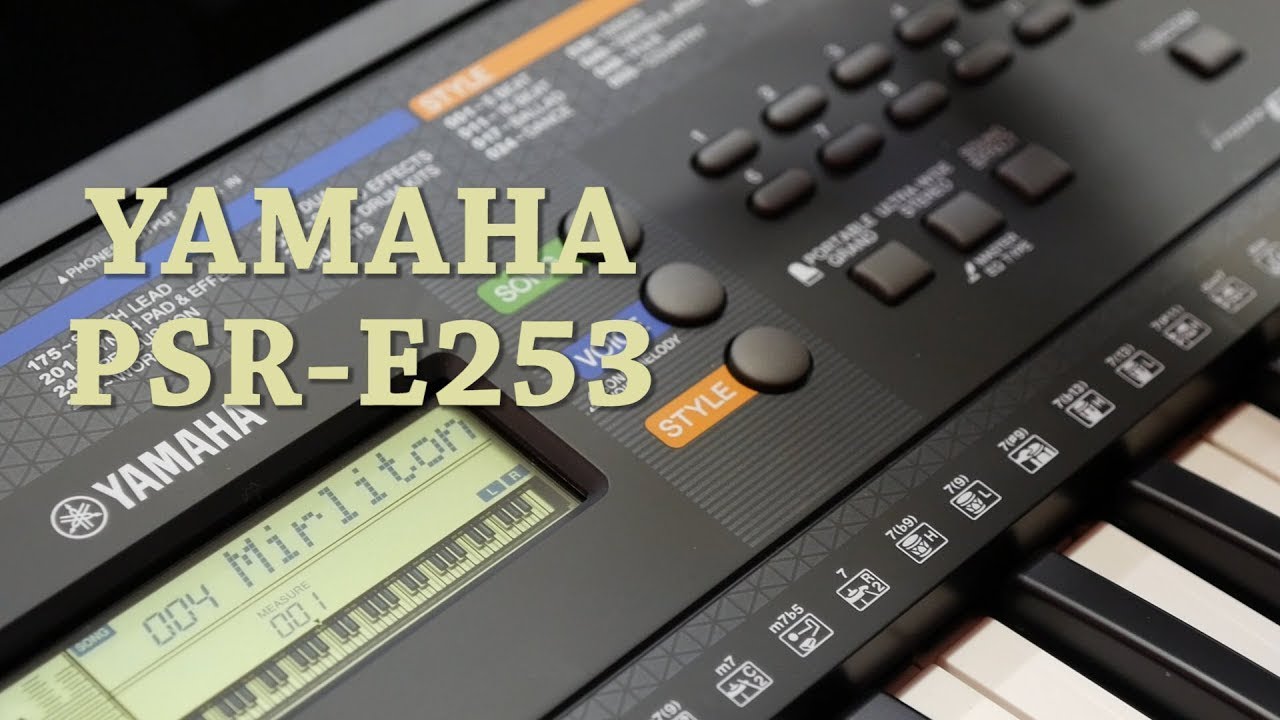 Yamaha PSR-E263/PSR-E253 - Intro Styles - YouTube