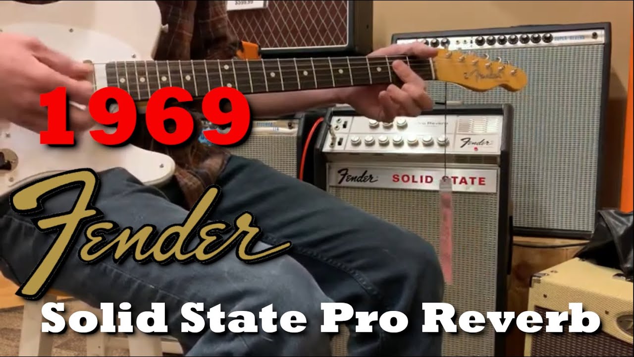 1969 Fender Solid State Pro Reverb SR2050 Guitar Amp Demo - YouTube