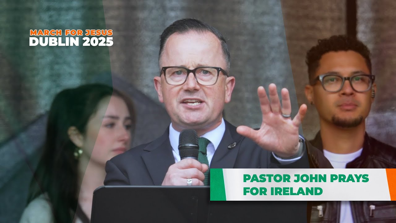 Pastor John Ahern Prays for Ireland | March for Jesus 2025 Dublin - YouTube