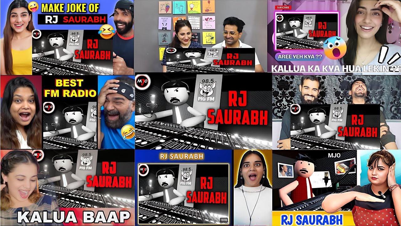 RJ SAURABH| MASHUP REACTION (MAKE JOKE OF) @Keepcalmmashup - YouTube