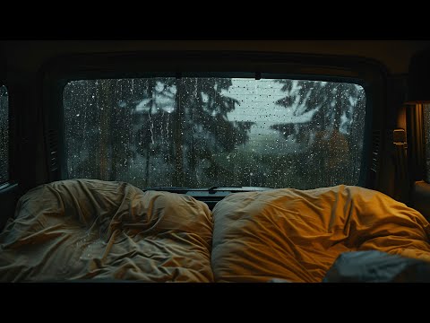 Arabada Uykulu Yağmur - Uyku ve Rahatlama için Rahatlatıcı ASMR
