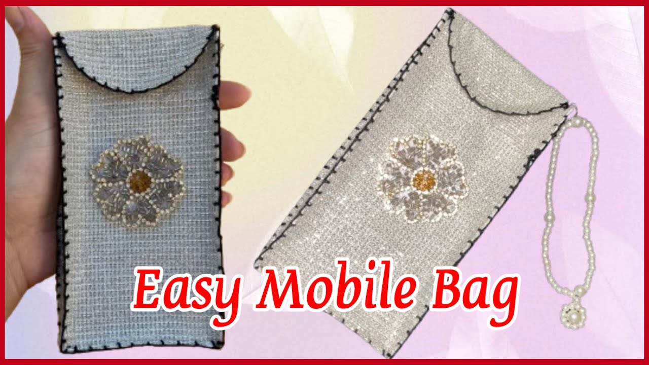How to make Mobile Pouch at home / Mobile Pouch making / Diy Cell phone ...