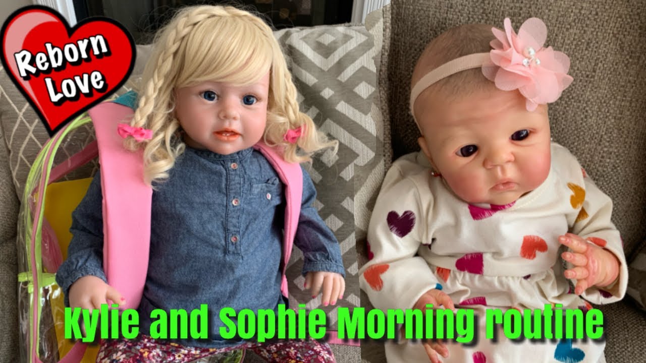 Reborn Morning Routine With Reborn Toddler Kylie and baby Sophie - YouTube