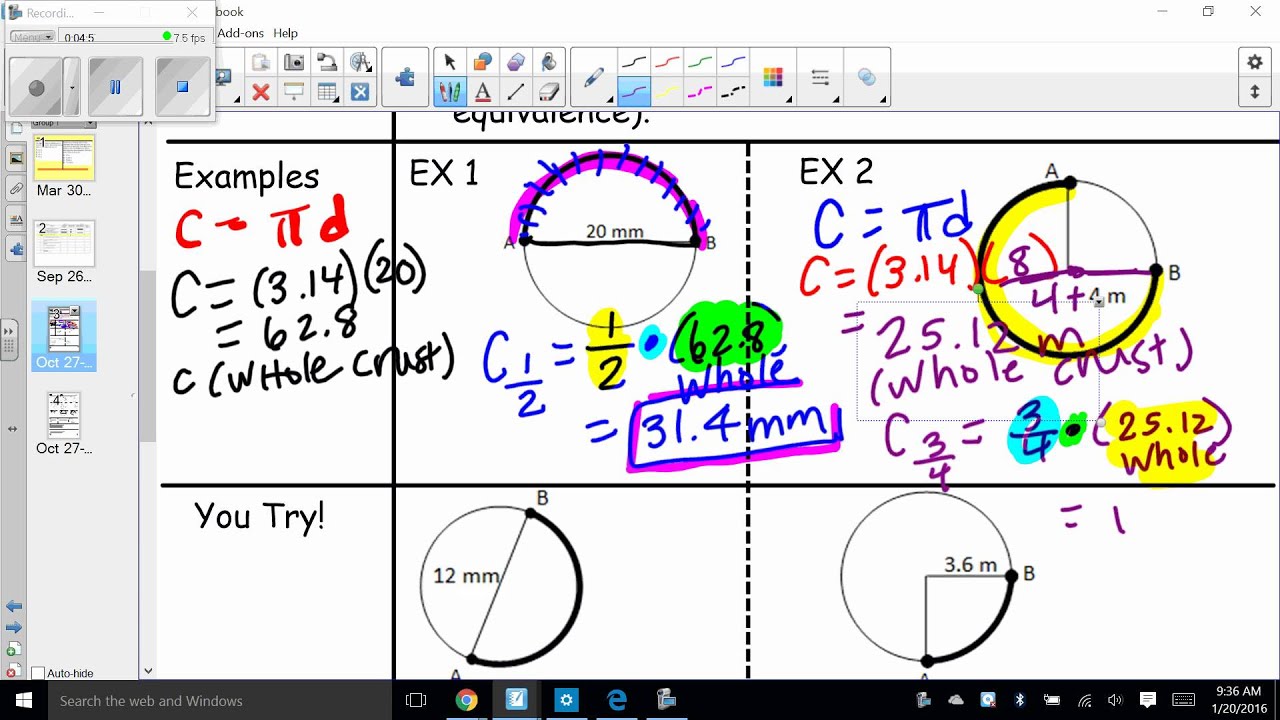 Unit 5 Arc Length video - YouTube