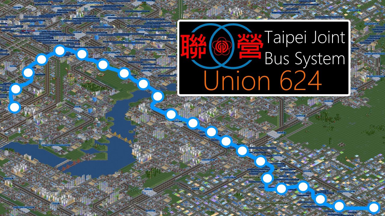 OpenTTD 624 Taipei Bus - YouTube