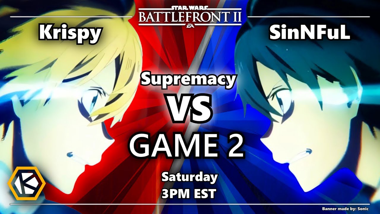 (Competitive 20v20) SinNFuL Vs. Krispy Game 2 | Supremacy | Star Wars ...