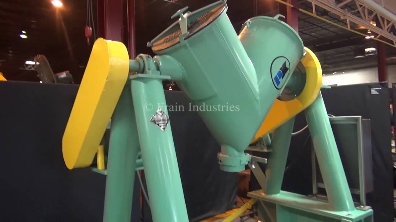 Patterson Kelly 5 Ft³ Stainless Steel Twin Shell Mixer Demonstration ...