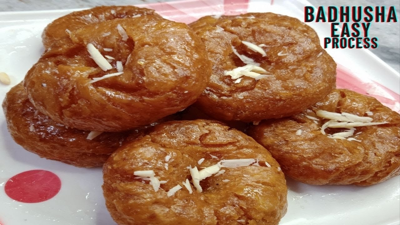 బాదుషా స్వీట్ షాప్ పద్దతిలో, లోన జూసీ గా పైన గుల్ల గుల్ల గా! | Badhusha ...