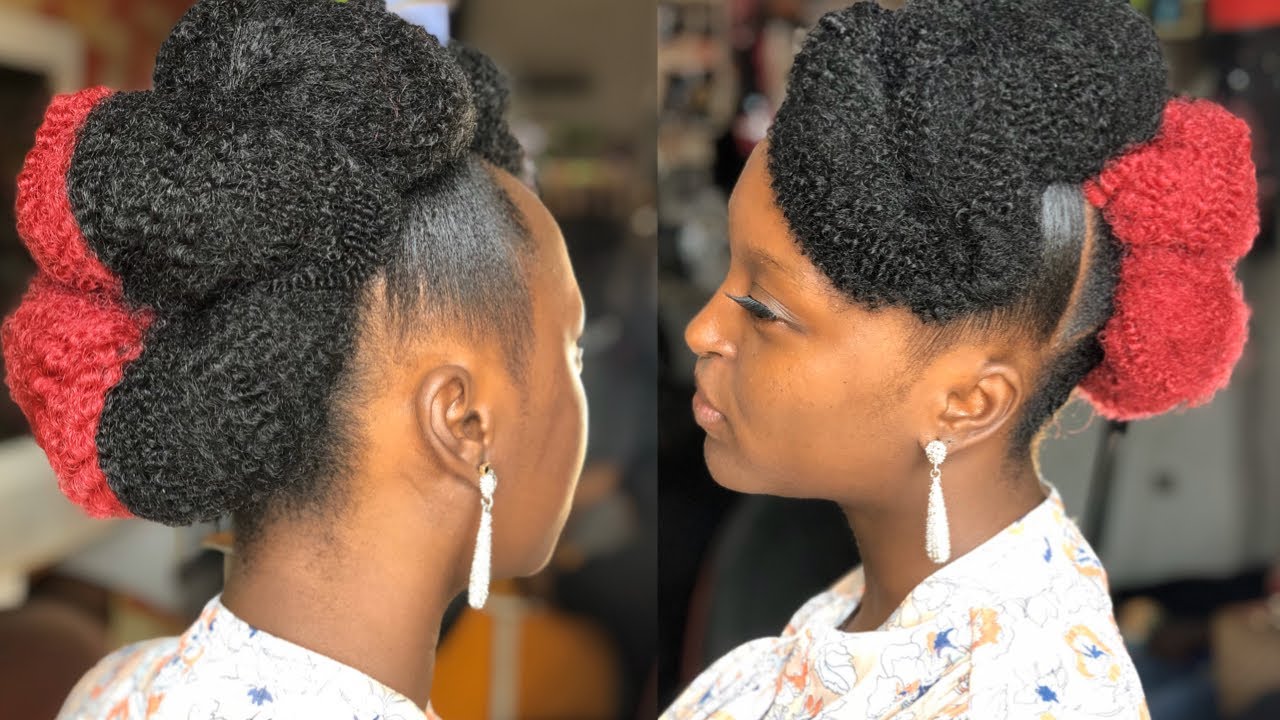 QUICK AND VERY EASY NATURAL AND RELAX HAIR UPDO #2 - YouTube