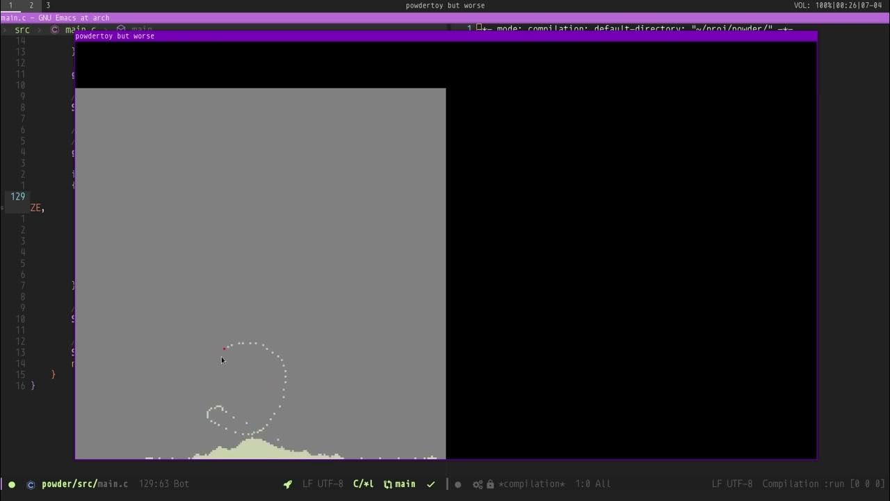 basic sand simulation demo - YouTube