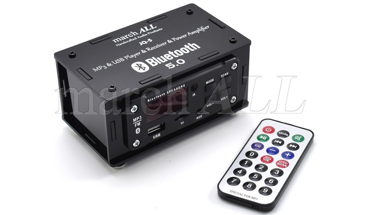 รีวิว march ALL JQ-5 ตัวรับบลูทูธ5.0 MP3 USB พร้อมเพาเวอร์แอมป์ในตัว ...