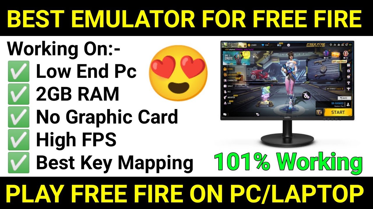 Best Emulator For Free Fire On Pc 2gb RAM || how to play free fire in ...