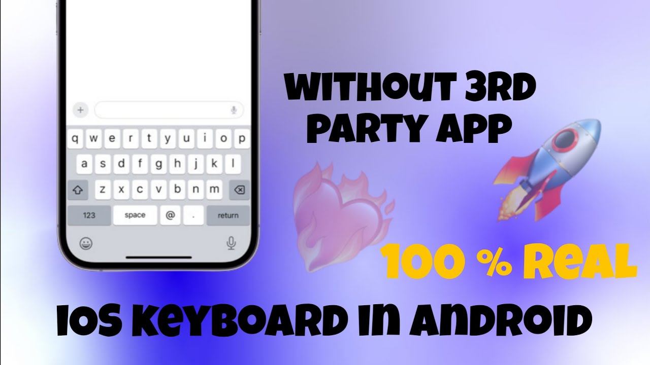 iOS keyboard on android 😲 ! Without 3rd party app 100% real | NK TRICKS ...
