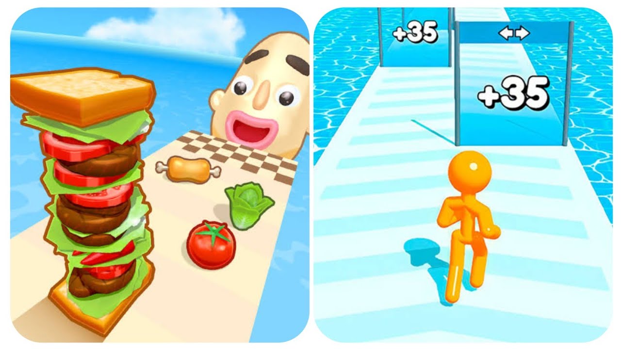 Tall Man Run Vs Sandwiches 🥪 Run Max Gameplay - YouTube