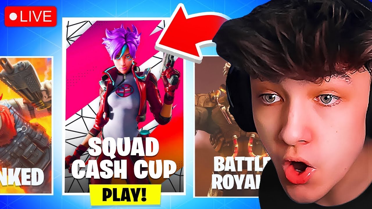 SQUAD CASH CUP TOURNAMENT! (Fortnite) - YouTube