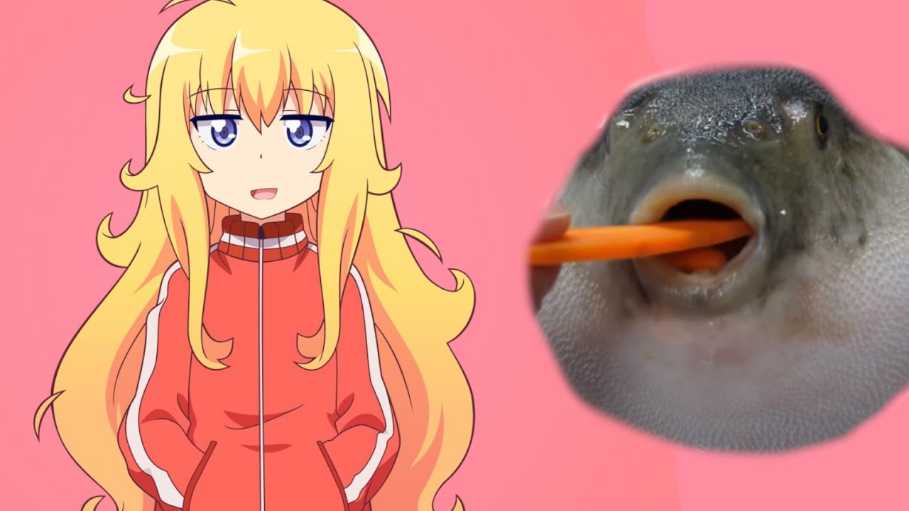 Cartoon Girl Puffer Fish