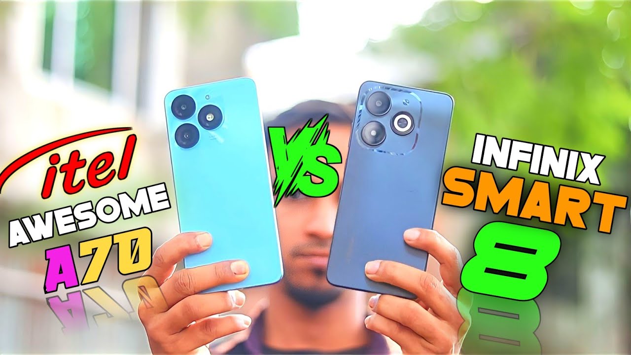 ITEL A70 VS INFINIX SMART 8 FULL COMPARISON 🔥 SPEED TEST 📸 test!!১০ ...