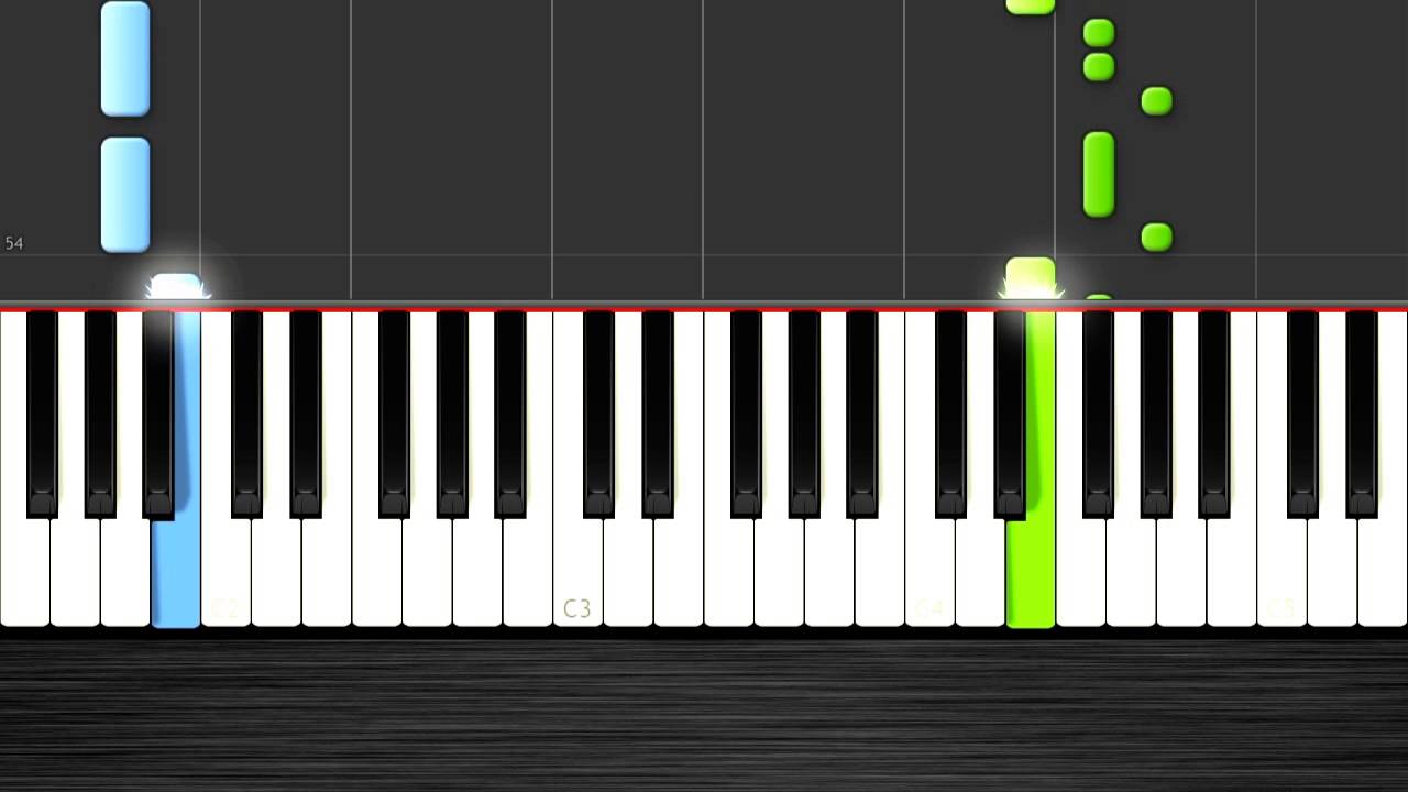 OneRepublic - Counting Stars - EASY Piano Tutorial 50% Speed ...