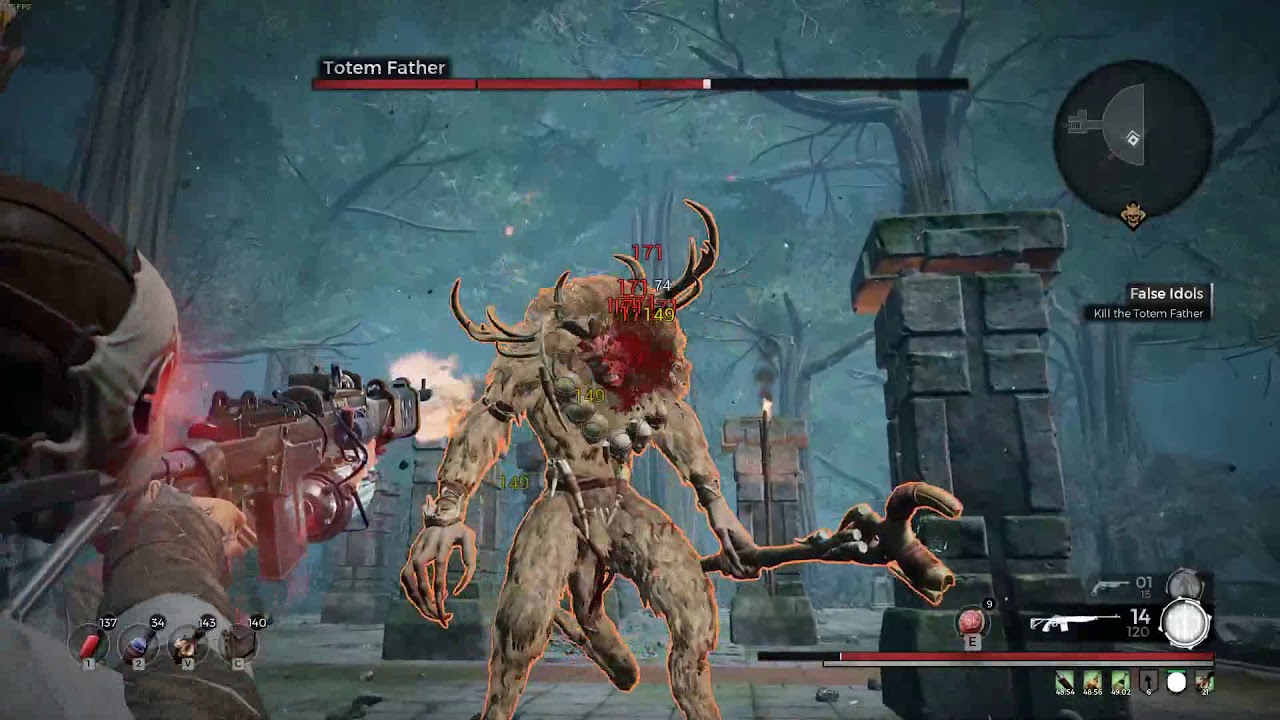 Assault Rifle / Hunting pistol against "Nightmare Totem Father" Remnant ...