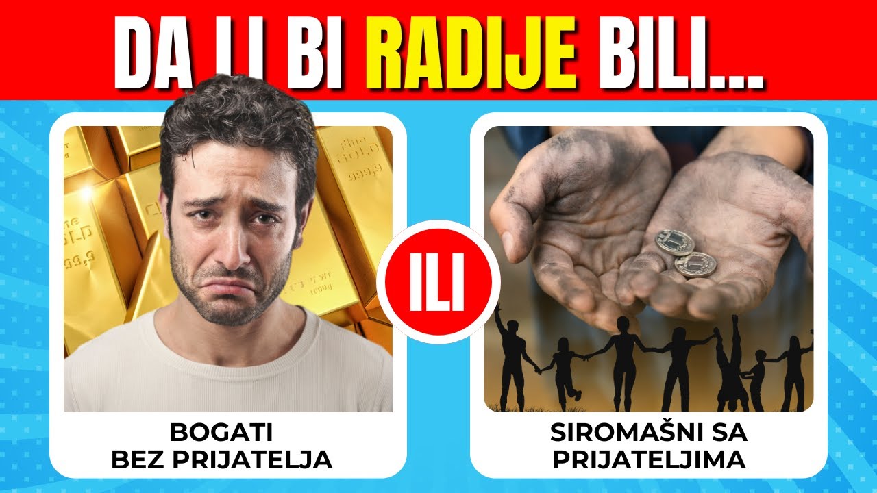 25 Najboljih "Da li bi radije" Pitanja za Zabavu | Megakviz - YouTube