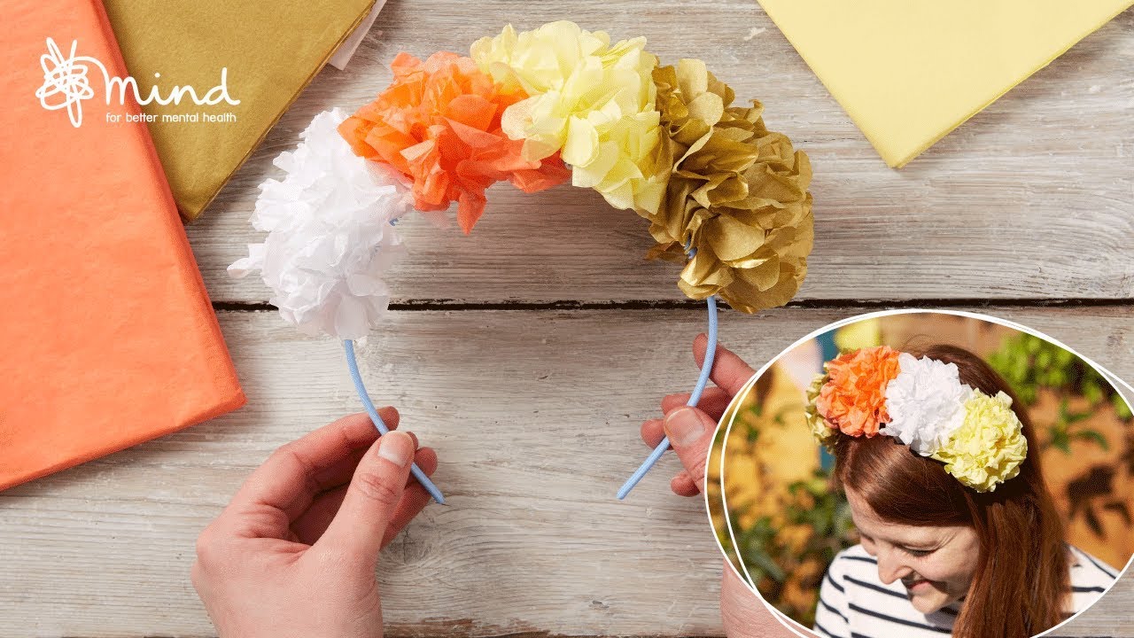 How To: Make a Flower Crown | Crafternoon | Mind - YouTube