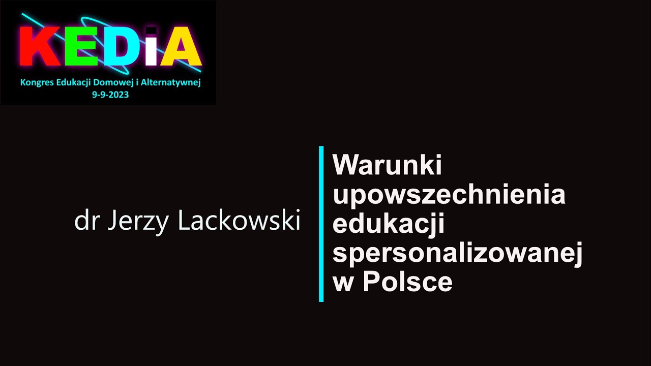 KEDIA dr Jerzy Lackowski - YouTube