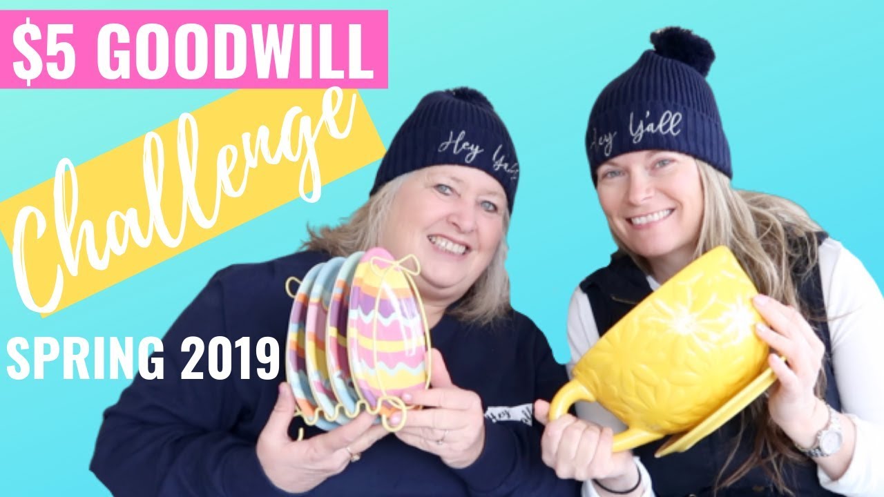 $5 GOODWILL CHALLENGE SPRING 2019 | HOSTED BY OLD WORLD HOME - YouTube