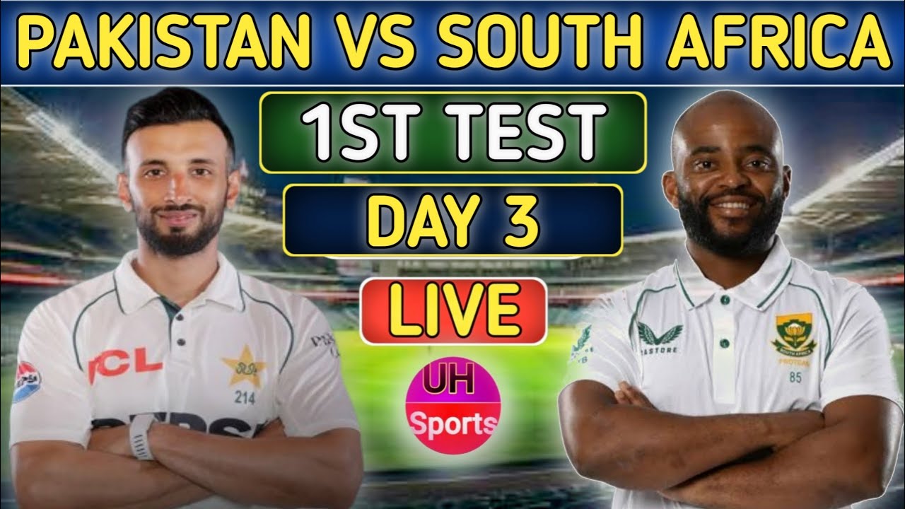 Pakistan vs South Africa Live - 1st Test Day 3, Session 3 Score | PAL ...