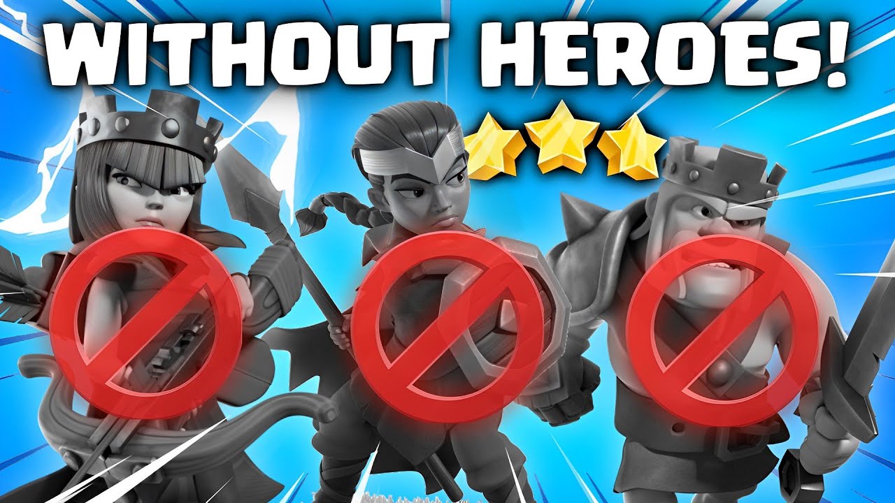 Th13 No Heroes Super Archer Blimp Attack Strategy 2023 | TH13 Best ...