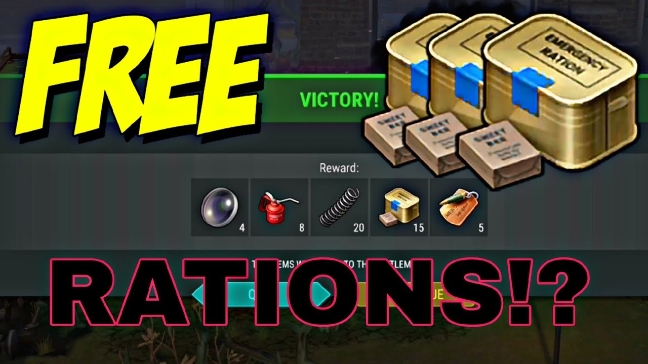 HOW TO GET FREE RATIONS IN LDOE (last day on earth) - YouTube