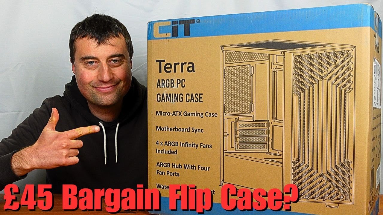 CiT Terra PC Case Unboxing and Overview - £45 Bargain Flip Case? - YouTube