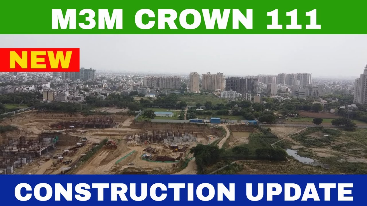 M3M Crown 111 Construction Update Aug 2023 || Dwarka Expressway || M3M ...