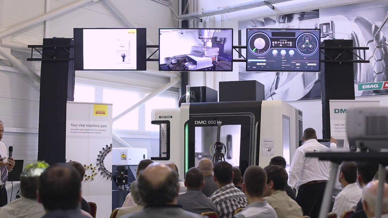 DMG MORI - DMC 650 V @ DMG MORI Roadshow 2014 - YouTube