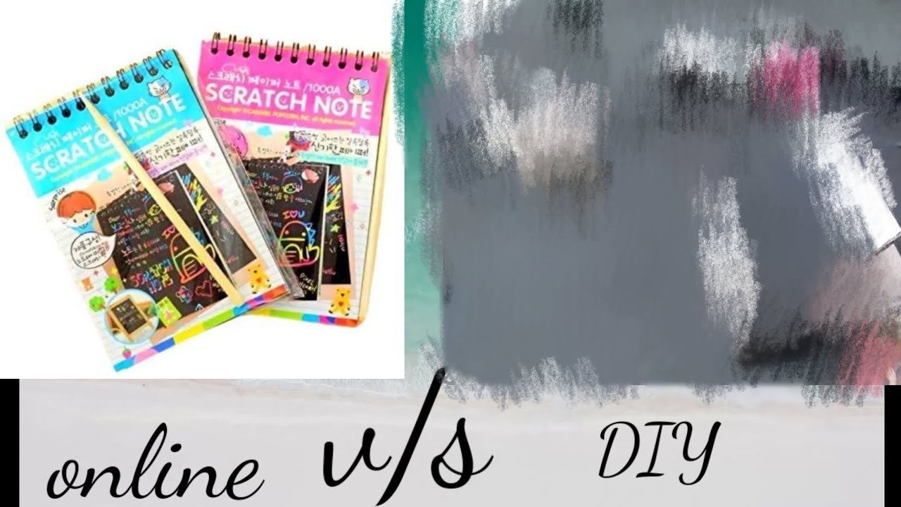 diy handmade scratch book/easy - YouTube