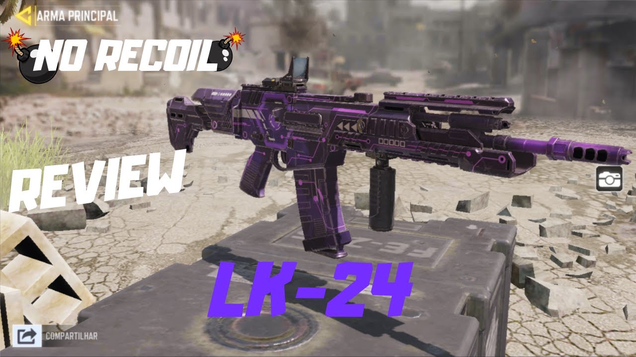 REVIEW Da ARMA LK-24 (NO RECOIL!) Call Of Duty MOBILE ! Com PaRis - YouTube
