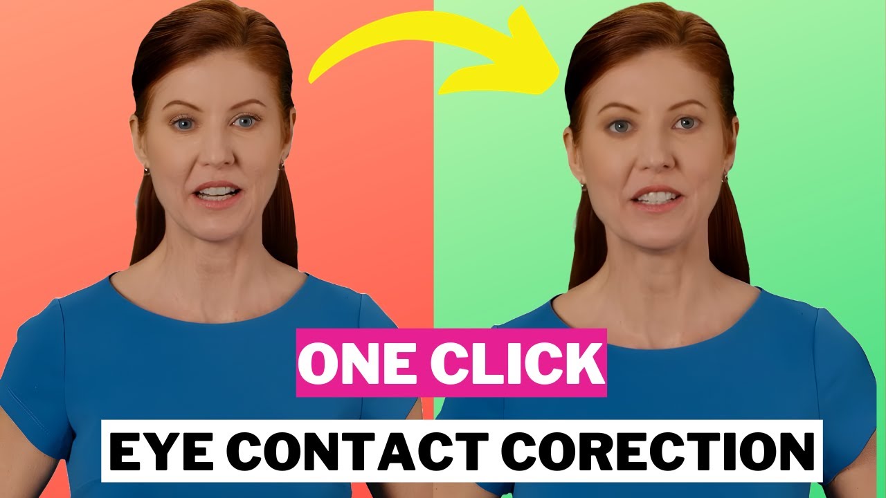 How to Use Eye Contact Correction | How to Fix Eye Correction In Video ...