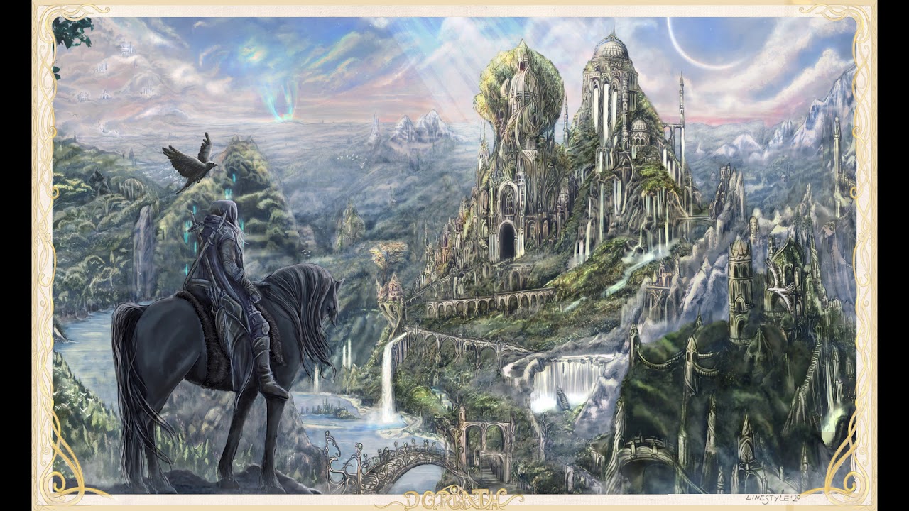 Animated Painting: Enter the Forest of Doriath - Tolkien Fanart - YouTube