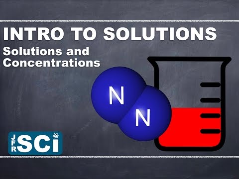 Introduction to Solutions: Solutions and Concentration - YouTube