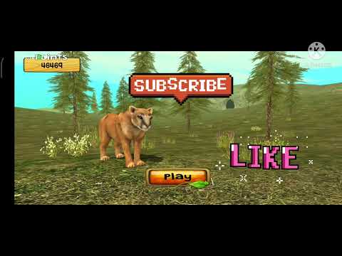 Wild cougar vs horse mega edit video(Wild cougar simulator)