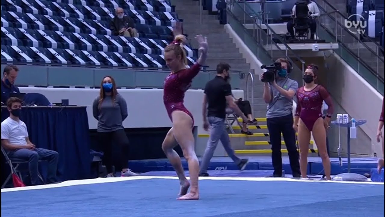 Emily Glynn Floor (9.925) - 2021 DU Gymnastics at BYU - YouTube