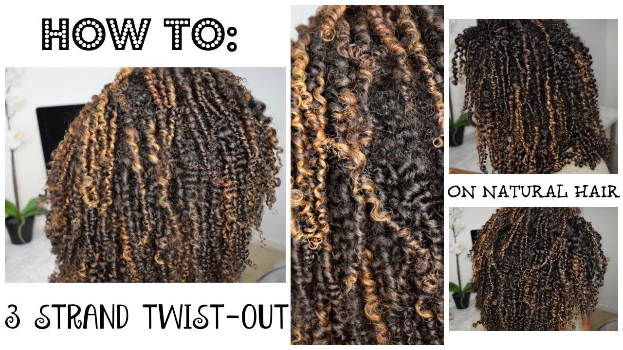 HOW TO: 3 STRAND TWIST-OUT ON NATURAL HAIR + PRE-DETANGLING PROCESS ...