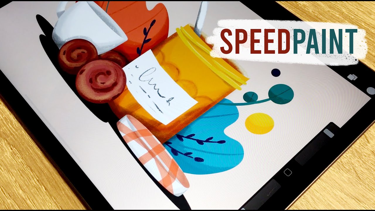 Procreate coffee illustration (Speedpaint) - YouTube