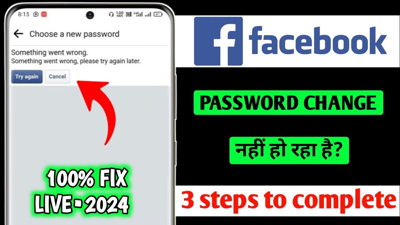 facebook password change something went wrong| facebook password change ...