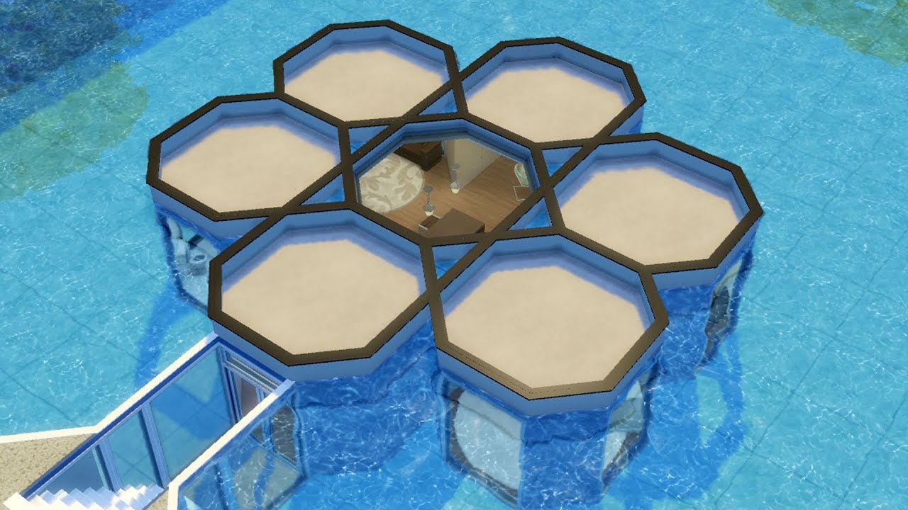 The Sims 4 - Underwater House | Speed Build | House Building - YouTube