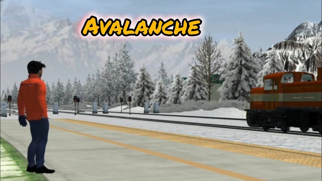 "AVALANCHE" LOCOPILOT RESCUED TRAIN FROM AVALANCHE BY WDS4D. - YouTube
