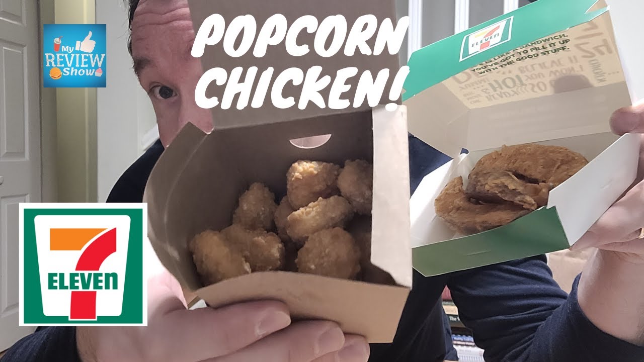 7-ELEVEN has POPCORN CHICKEN! Also trying their POTATO WEDGES! - YouTube