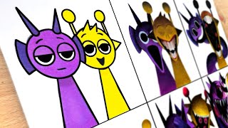 Drawing Durple Simon Phase 1 And Phase 2 Sprunki Mix Incredibox ...