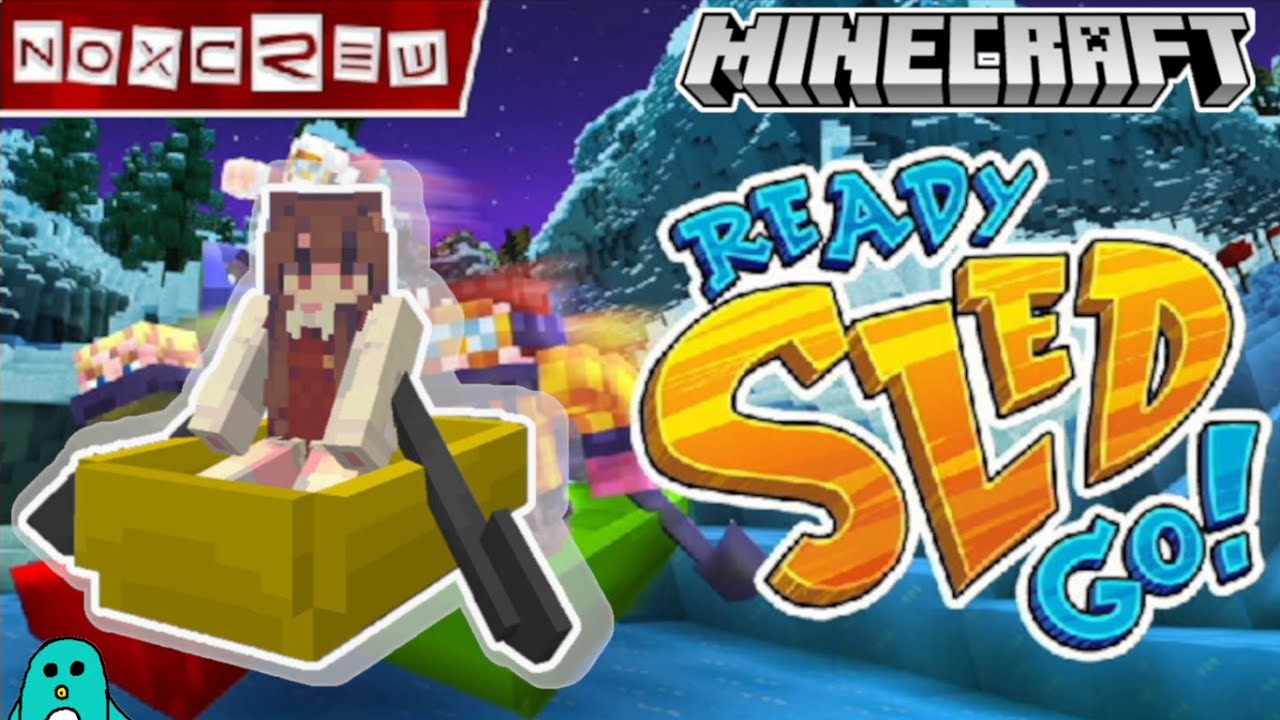 「そり滑り競争！」で遊んでみた♪ READY SLED GO! 【マイクラ・マインクラフト】 - YouTube